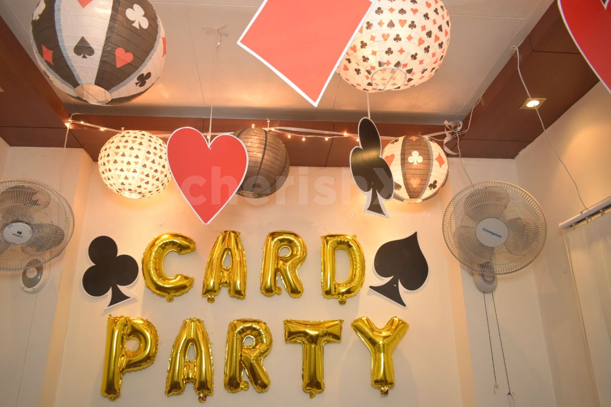 Card Themed Party Decoration with Poker, Casino Theme cutouts | Bangalore