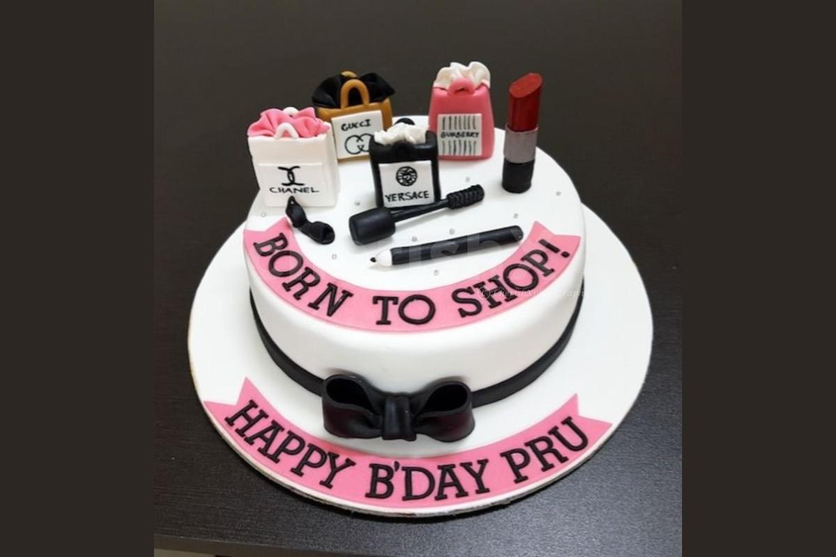 Tasty Designer Cake in Shopping Love Theme | Delivered in Delhi ...