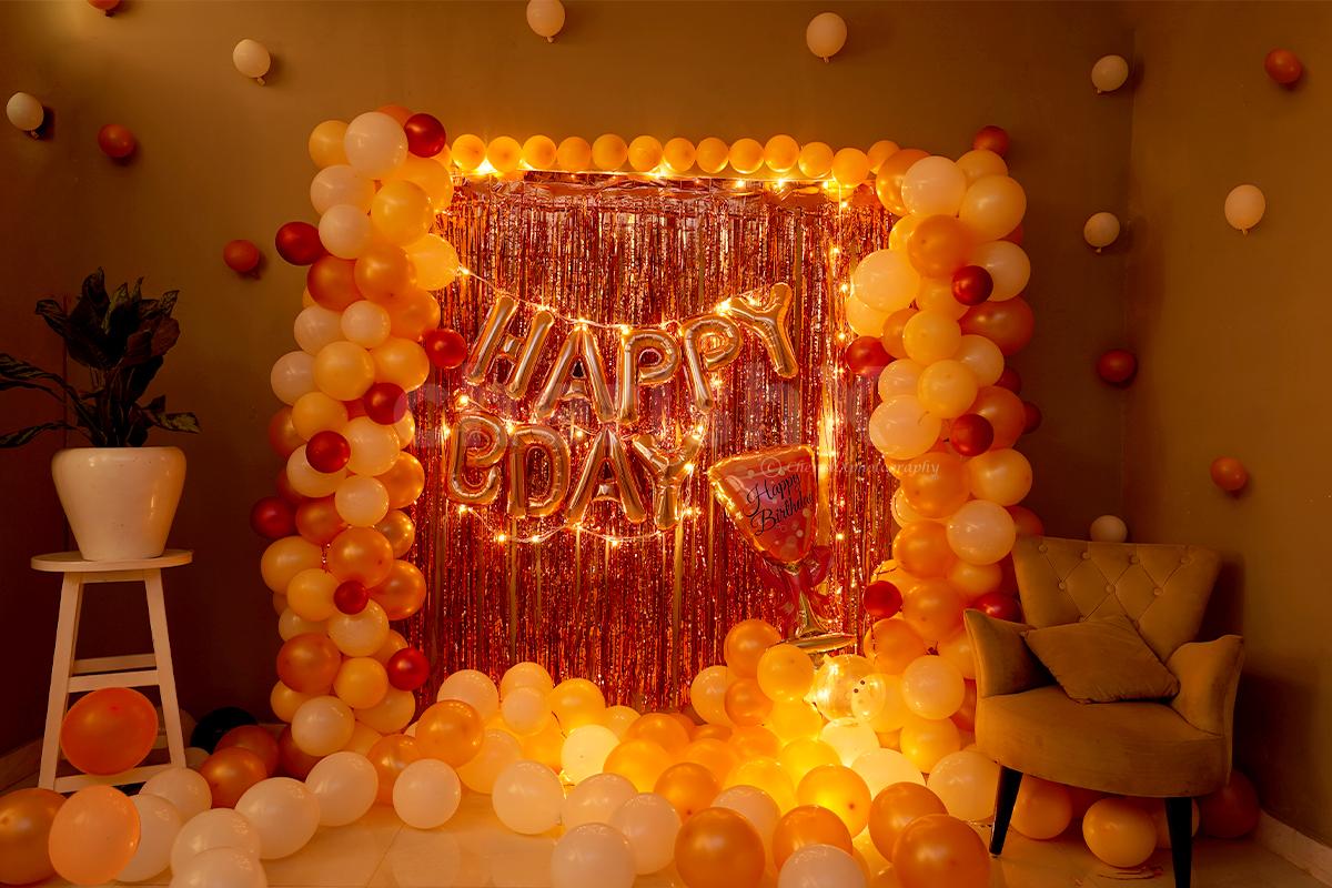 Surprise your love one with this Glorious Rosegold Birthday decor ...
