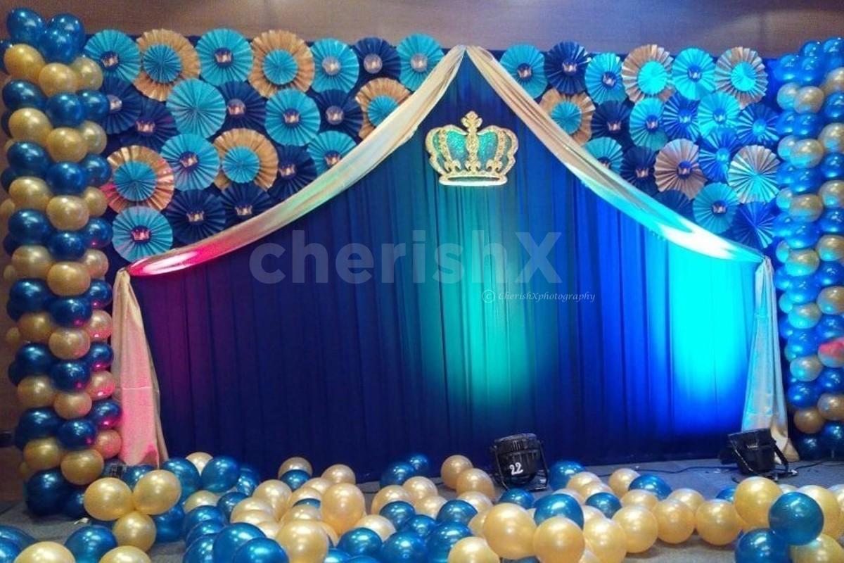 A Prince Theme Decoration For Your Baby Boy s Birthday In Hyderabad A Prince Theme Decoration For Your Baby Boy s Birthday In Hyderabad