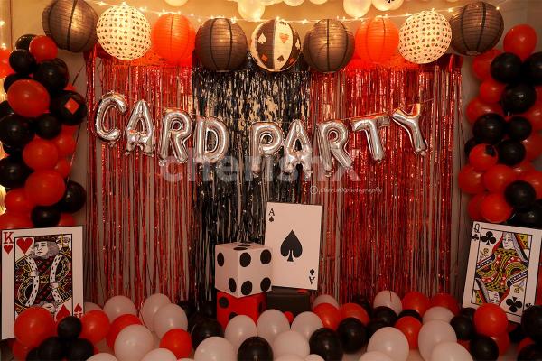 Stunning Diwali Card Party Theme Decorations | Book Online