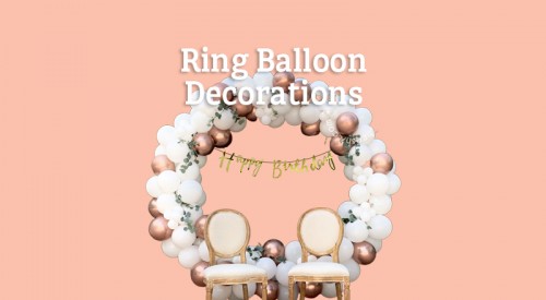 Customisable Round Ring Balloon Decorations for Birthdays, Anniversary ...