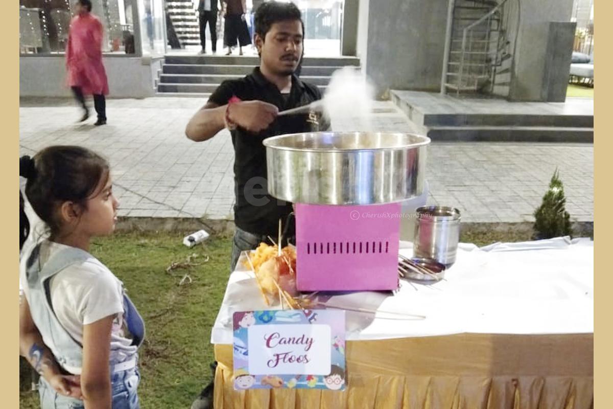 Get this Cotton Candy Counter At Kids Birthday Party in Delhi NCR ...