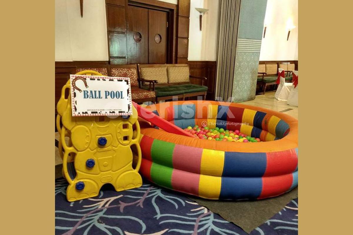 Get a Birthday Party Ball Pool with Slider Service for your Kids ...