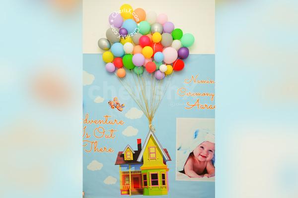 Colorful Naming Ceremony Decoration for baby boy or baby girl at home ...