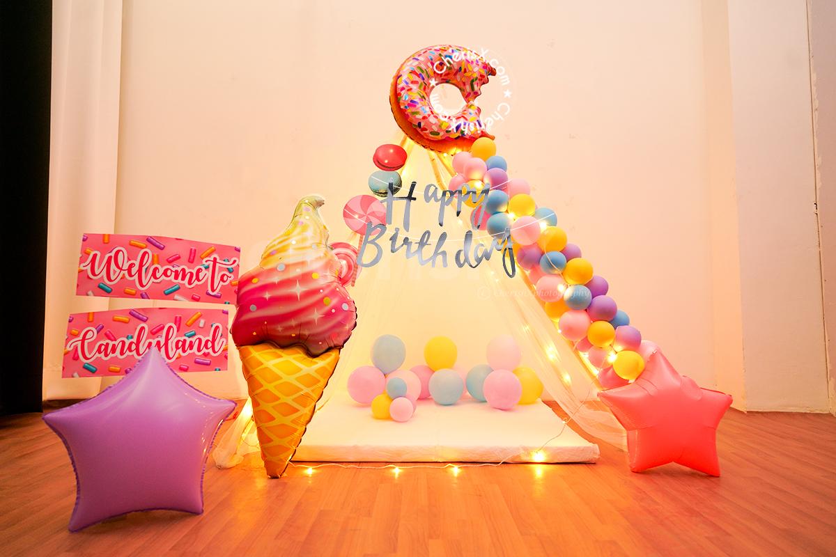 Candy Theme Kids Canopy Decor for your Kids Birthday in Delhi NCR ...