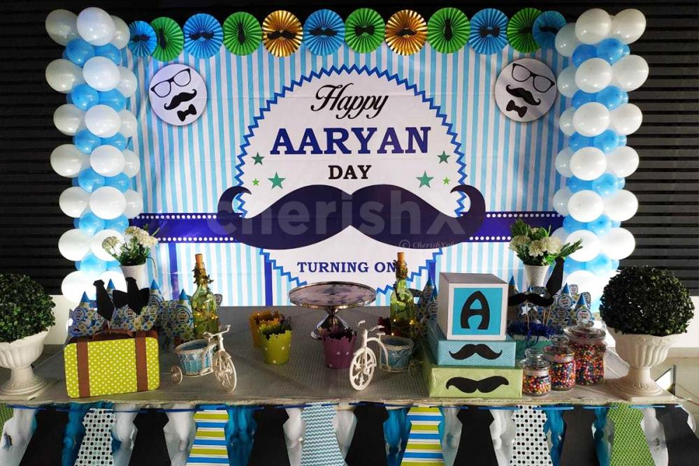 A Little Man Theme Decoration for your Kid’s Birthday or any other ...