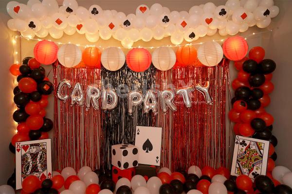 Stunning Diwali Card Party Theme Decorations | Book Online