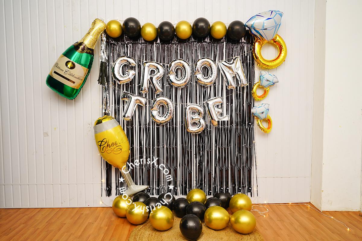 The balloons, light, and frills add the element of fun to the party ...