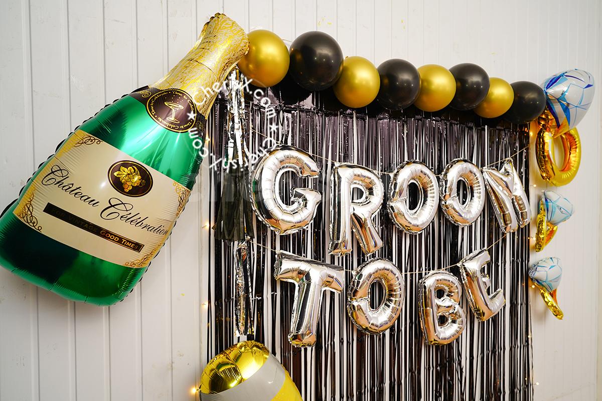 The balloons, light, and frills add the element of fun to the party ...