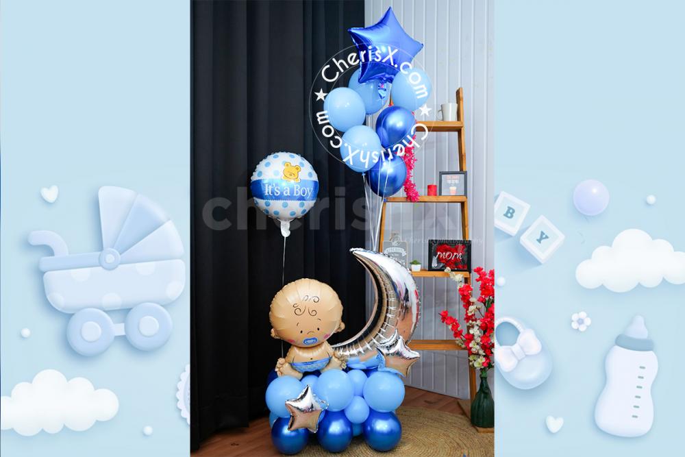 The vibrant colours of the balloon bouquet will surely bring joy and ...