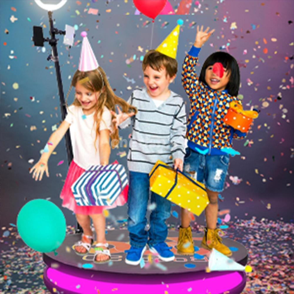 A 360-degree selfie booth will be a creative and surprising addition to ...