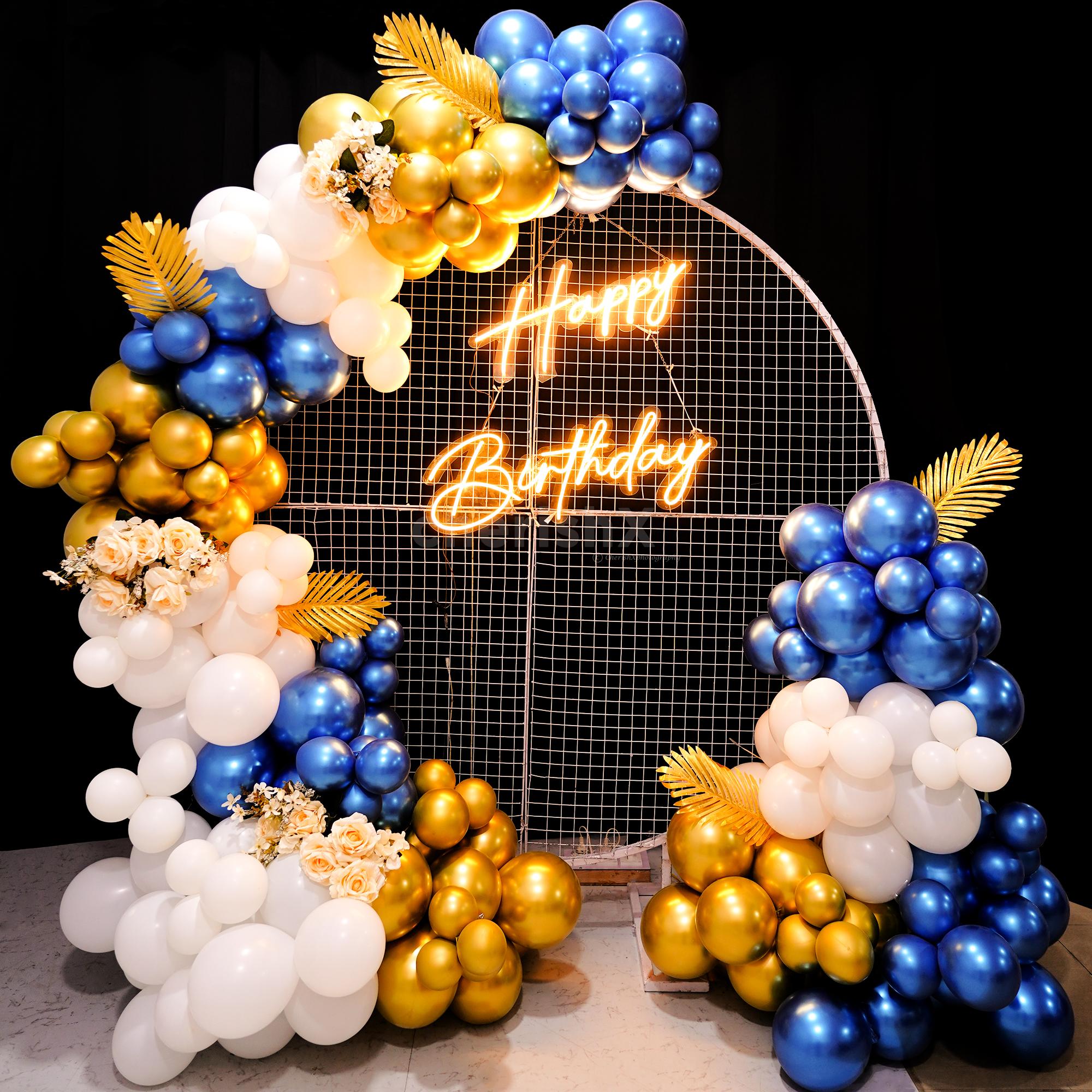 Exquisite golden galaxy ring birthday decor for your special ...