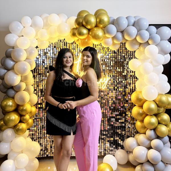 Create an elegant atmosphere for a birthday party with our grey and ...