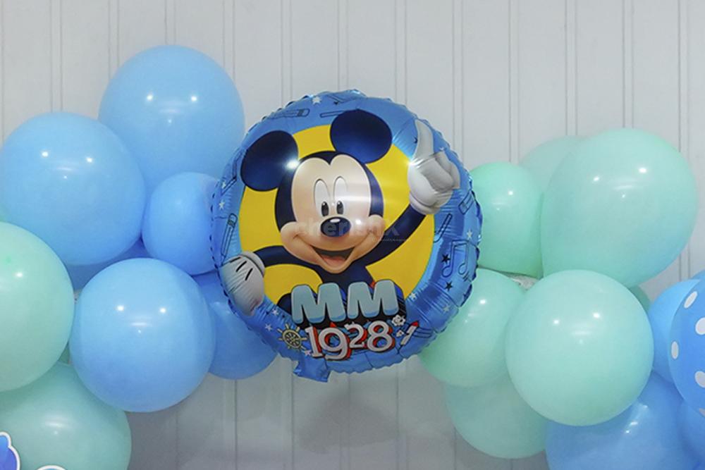 Mickey Sparkling Blue Balloon Decoration for Kid's Birthday | Delhi NCR