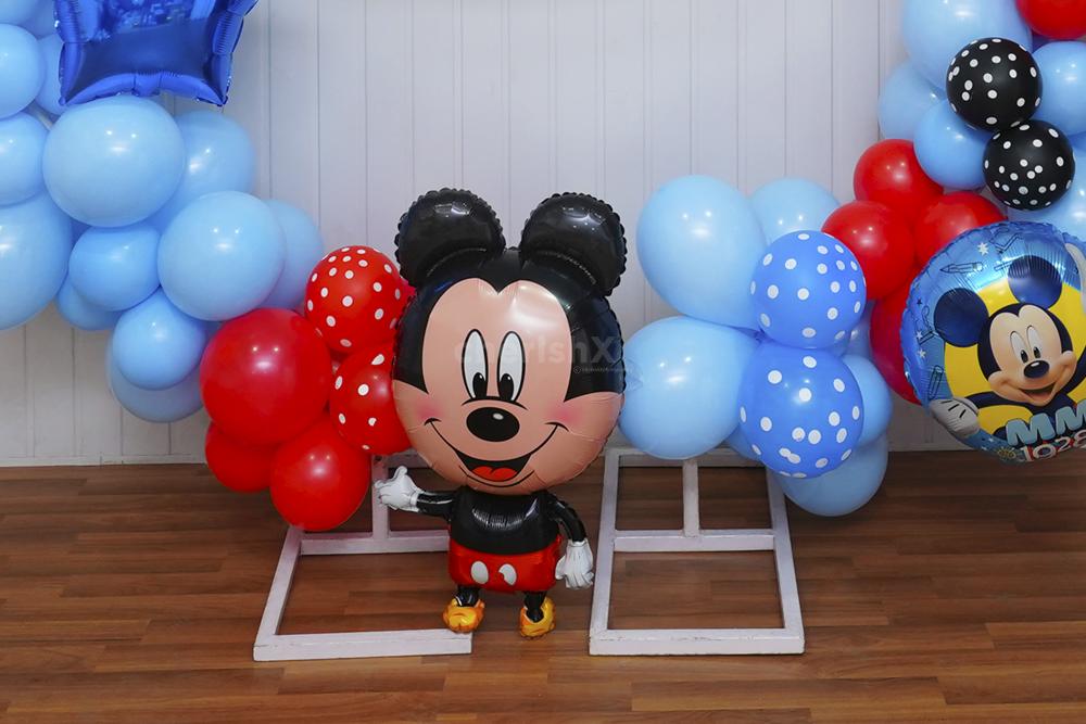 Mickey Sparkling Blue Balloon Decoration for Kid's Birthday | Kolkata