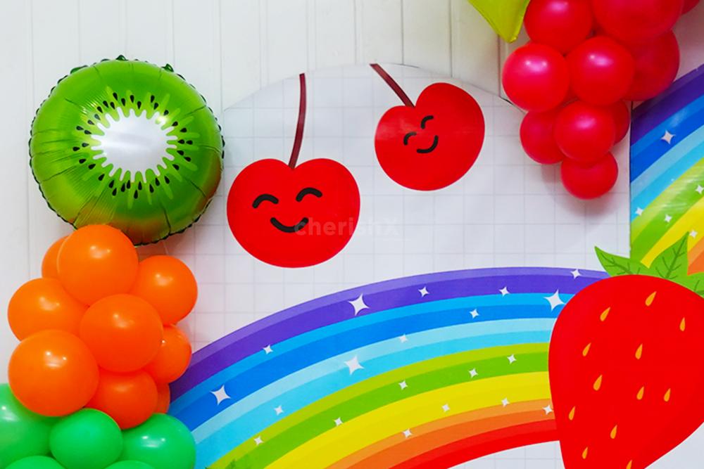 Rainbow Fruit Delight Decoration for Your Kid's Birthday Party | Jaipur