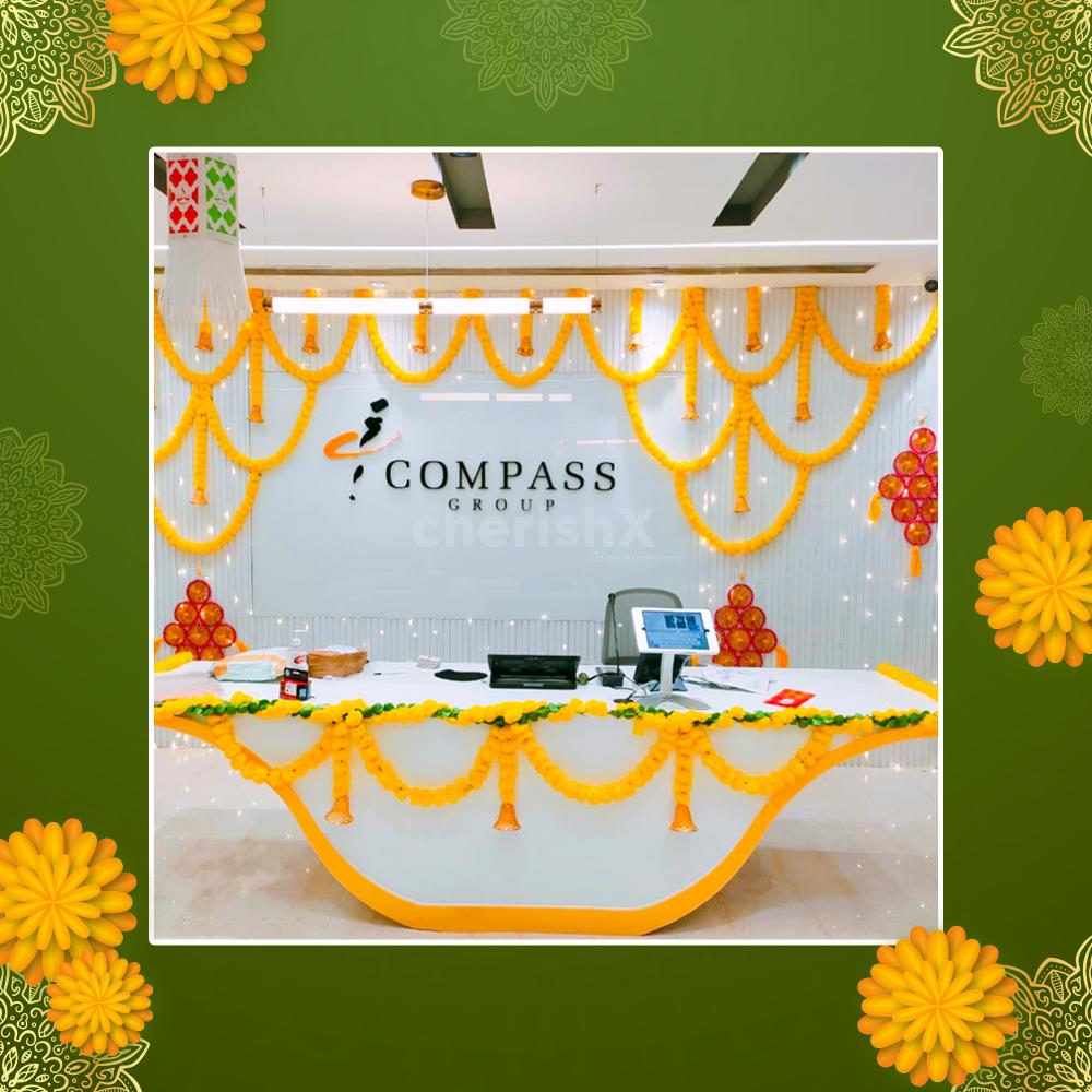 Illuminate your office's reception area this Diwali with floral ...